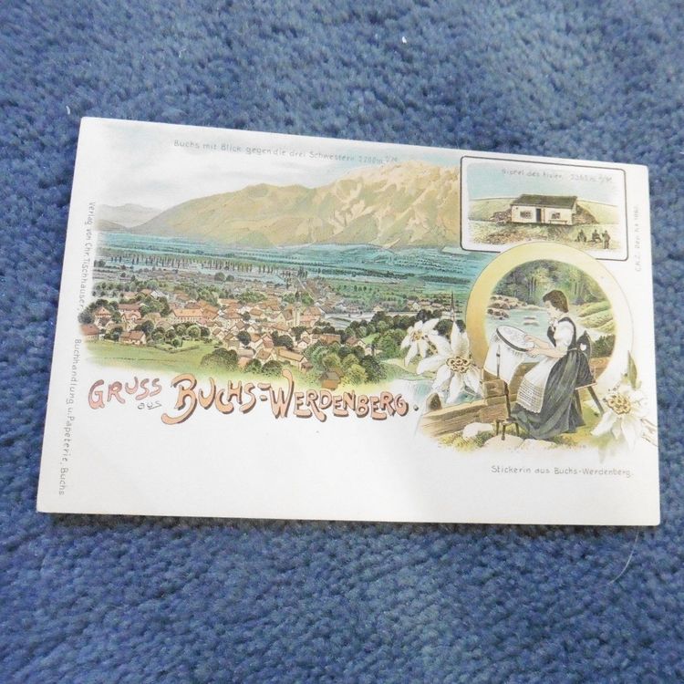 Buchs,SG,Werdenberg,Litho,1900,Rheintal, | Kaufen auf Ricardo