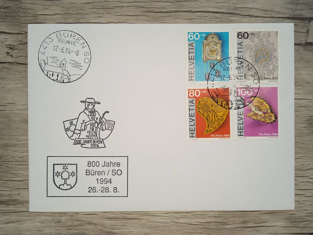 TR18 Enveloppe + Timbre Suisse 1994 (Gebraucht) in Cousset für CHF 0.6 – mit Lieferung auf ...