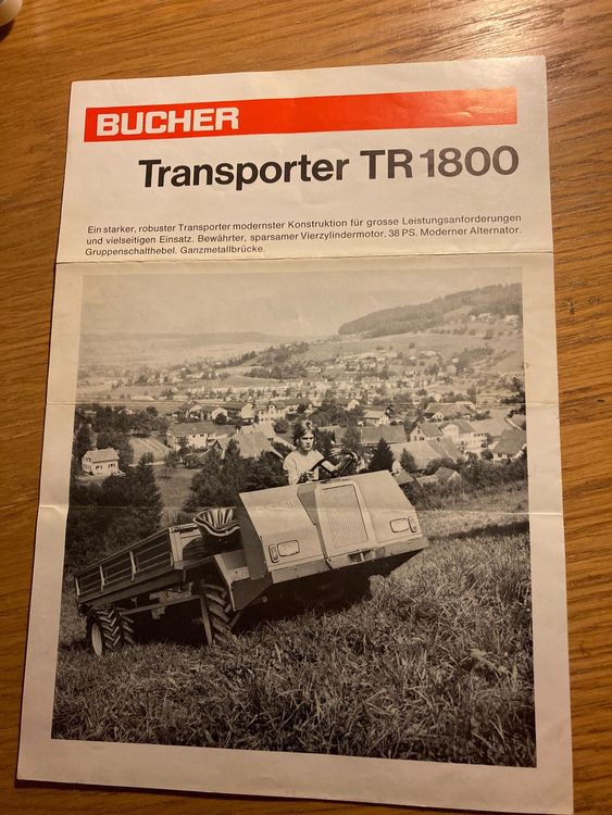 Bucher Transporter (Gebraucht) in Zumholz für CHF 9 – mit Lieferung auf ...