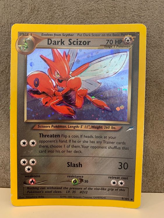 Dark Scizor Holo ENG Neo Destiny Pokemon 9/105 | Kaufen auf Ricardo
