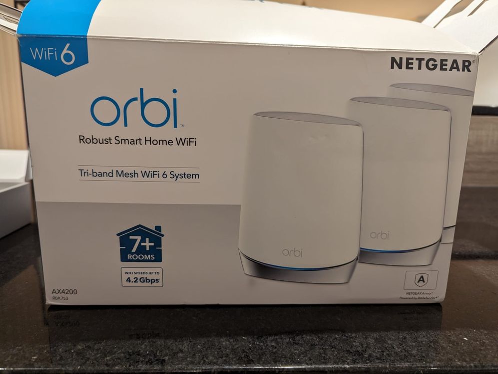 Netgear Orbi WiFi 6 Mesh System AX4200 (RBK753) Router (Gebraucht) in ...