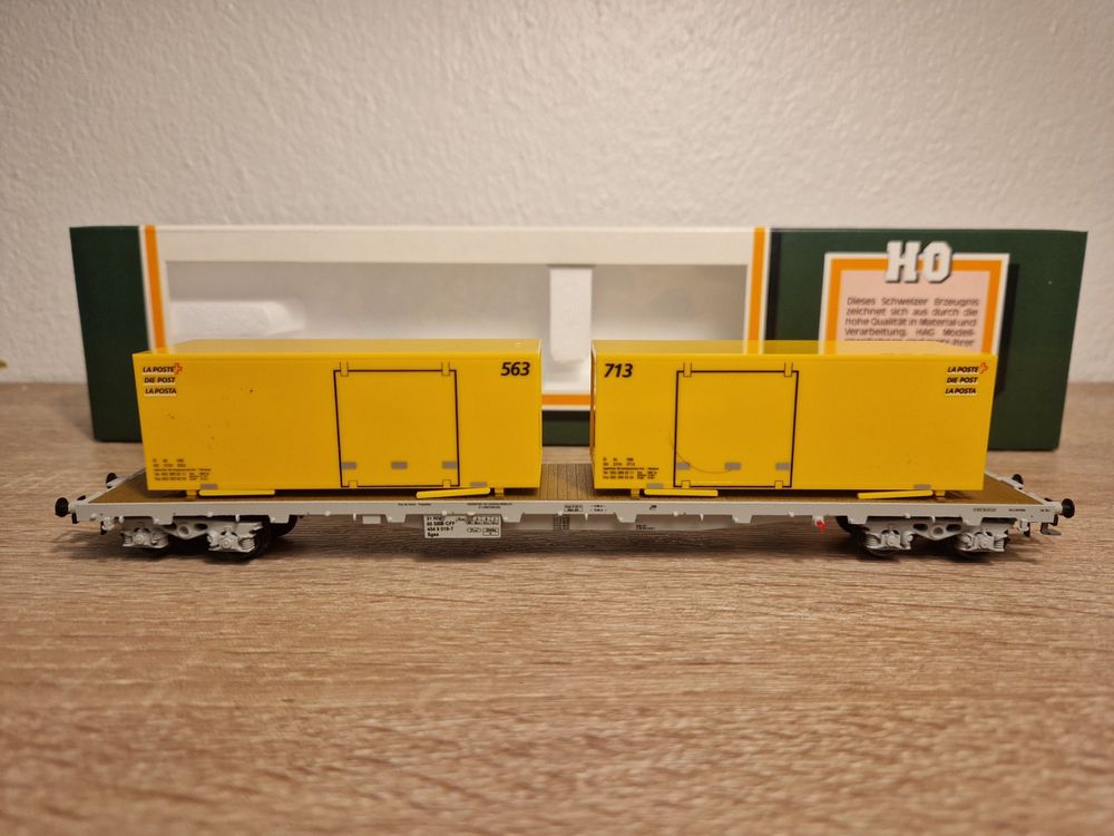 Hag 600 Containerwagen Post H0 (D'occasion) à St-Aubin-Sauges pour CHF 69 – avec livraison ...