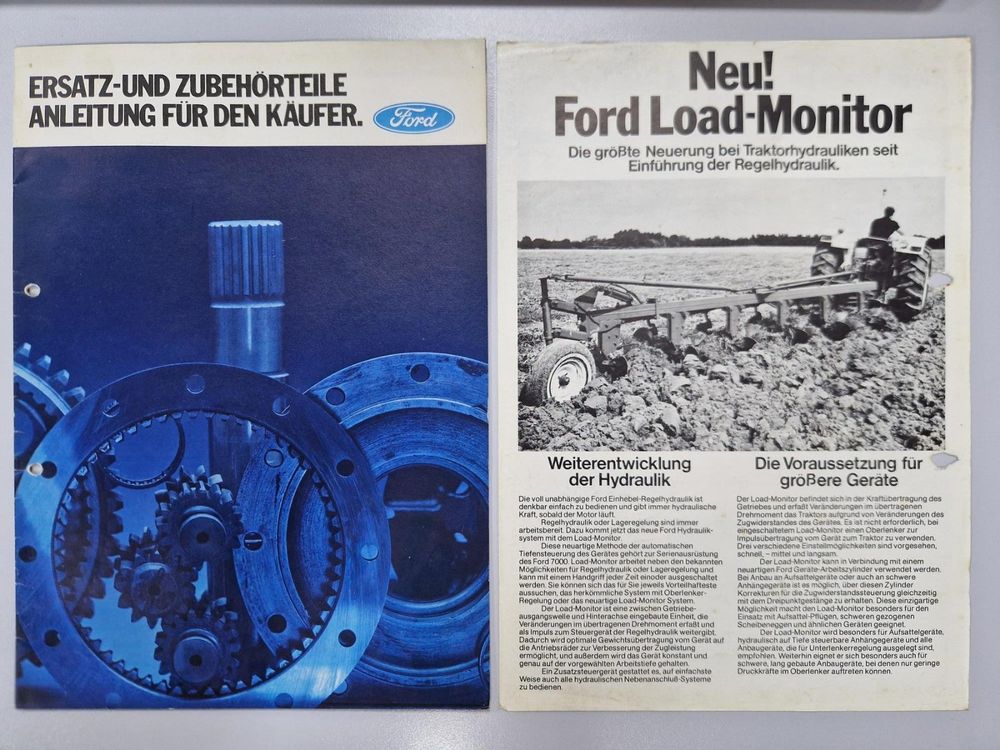 Original Prospekt Ford Traktoren Ersatzteile + Load Monitor (Gebraucht ...
