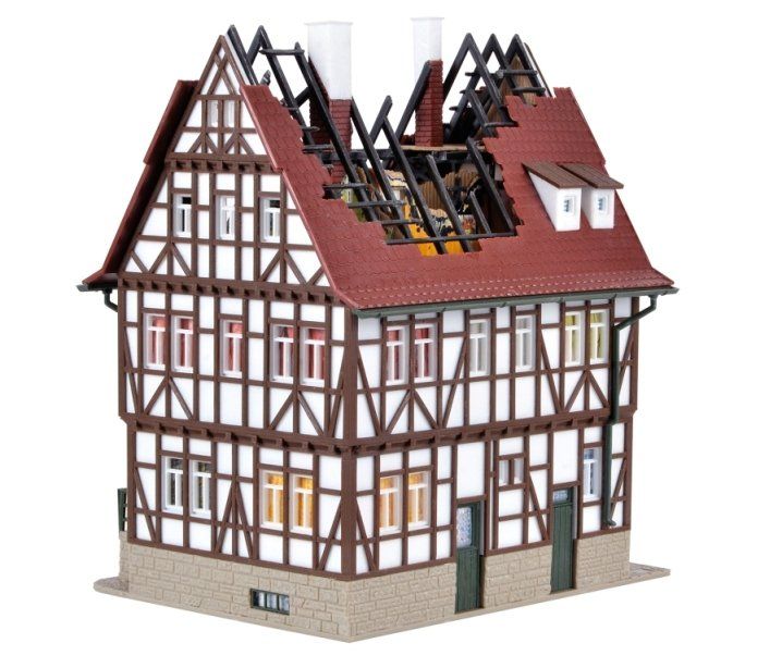 Vollmer H0 3728 Brennendes Haus 1:87, Bausatz,neu | Kaufen auf Ricardo