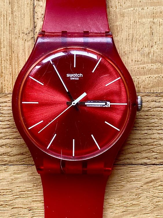 SWATCH Armbanduhr New Gent Red Rebel 41 mm (Gebraucht) in für CHF 25 ...