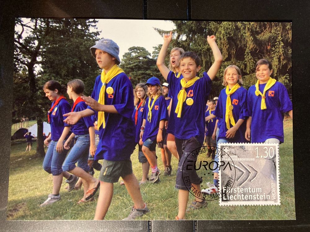 Liechtenstein 2007 Maximumkarte Europa CEPT Pfadfinder (Neu (gemäss Beschreibung)) in Liestal ...