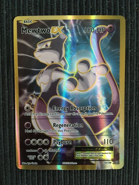 Pokemon Mewtwo EX Gold XY Evolutions (Neu (gemäss Beschreibung)) in ...