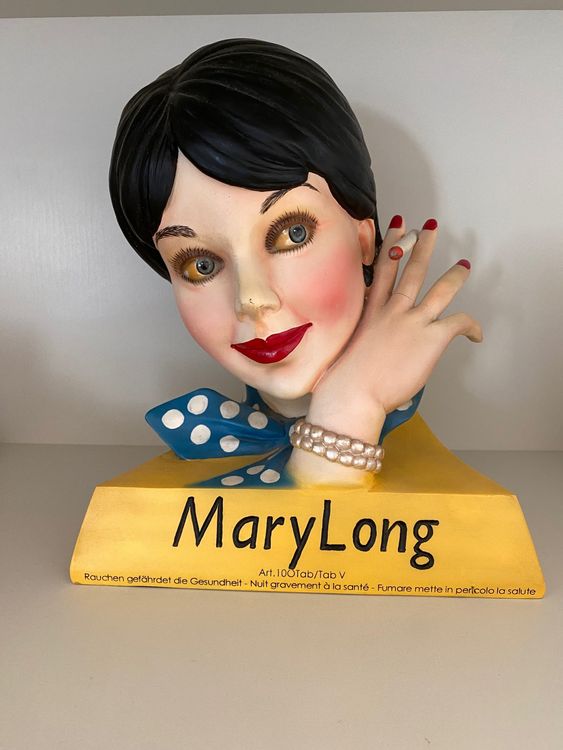 Mary Long Werbefigur mit Zigarette Rarität top-Zustand H=29 (Gebraucht ...