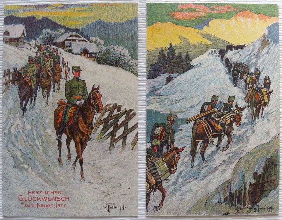 AK 5x Schweizer Armee im Winter - Neue Uniform, 1914 | Kaufen auf Ricardo
