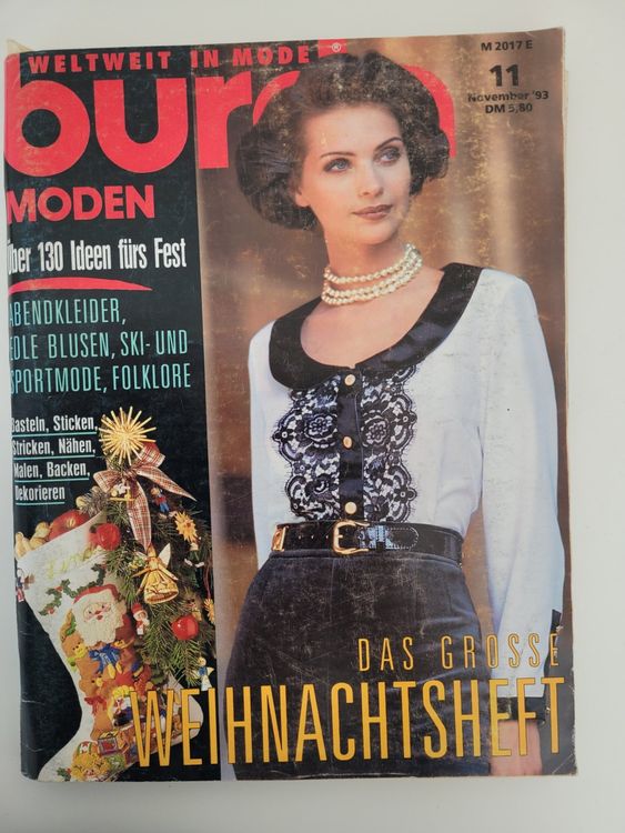 Burda Moden 11/1993 mit Schnittmuster (Gebraucht) in Aarburg für CHF 7 ...