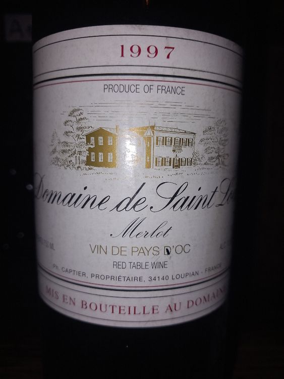 Domaine de saint Louis merlot 1997 (Neuf avec emballage d'origine) à Le ...