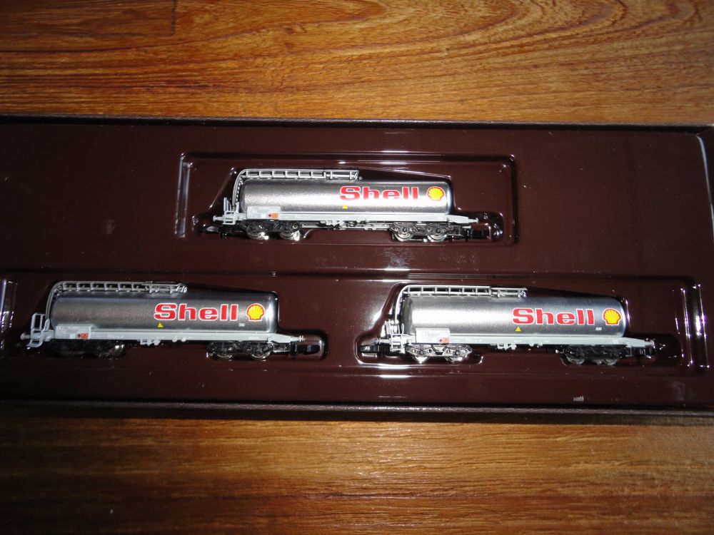 3-teiliges Wagenset "Shell" SBB Märklin 82201 Spur Z (Neu (gemäss ...