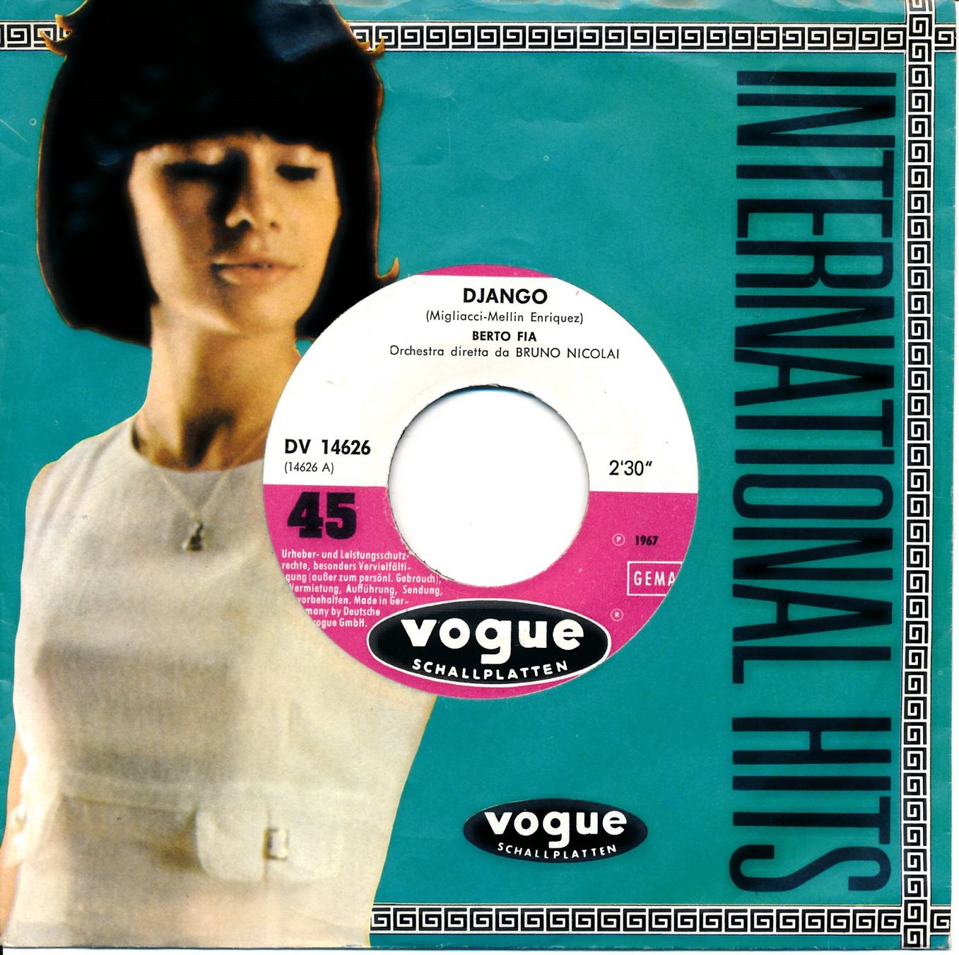 BERTO FIA - DJANGO (O.S.T.) (7'' Vinyl Single VG-) (Gebraucht) in ...