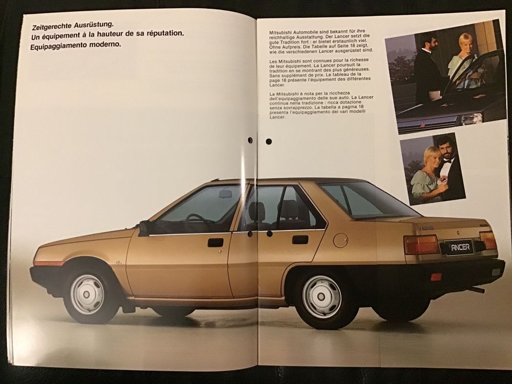 Mitsubishi Lancer Verkaufsprospekt 20 Seiten Januar 1984 (Gebraucht) in ...