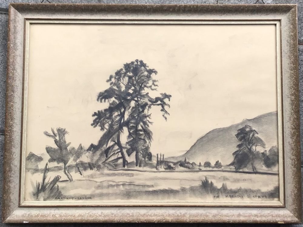 Alexander Di STETTO (1896-1979) Landschaft Zeichnung (Gebraucht) in ...