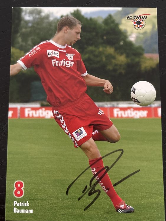 FC Thun - Patrick Baumann - Autogrammkarte signiert (Gebraucht) in Uetendorf für CHF 5 – mit ...