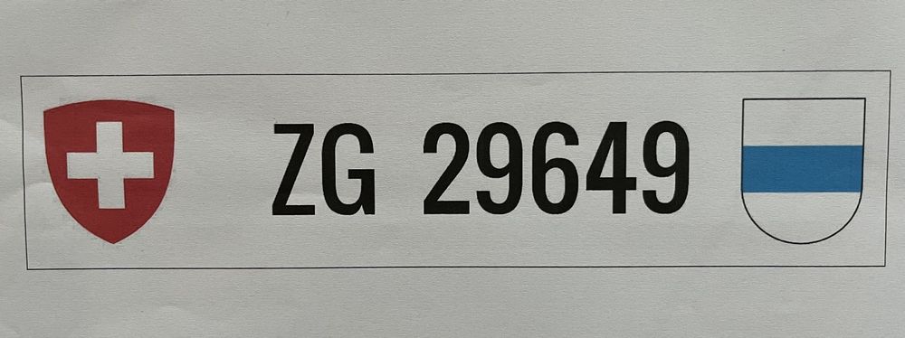 Autokennzeichen Zug (Gebraucht) in Zug für CHF 590 – nur Abholung auf Ricardo kaufen