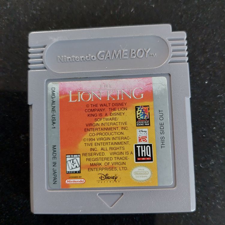 THE LION KING (USA) - NINTENDO GAME BOY (Gebraucht) in Spiegel b. Bern ...