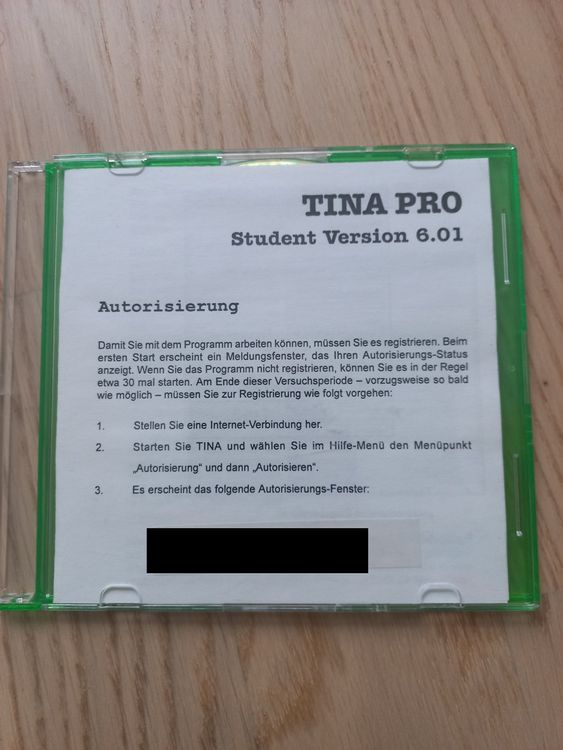 Software TINA Pro Student Version 6.01 | Kaufen auf Ricardo