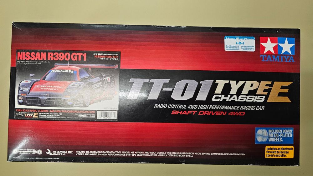 Tamiya Nissan R390 GT1 TT-01E Chassis Bausatz, Neu! 58544 (Neu und ...