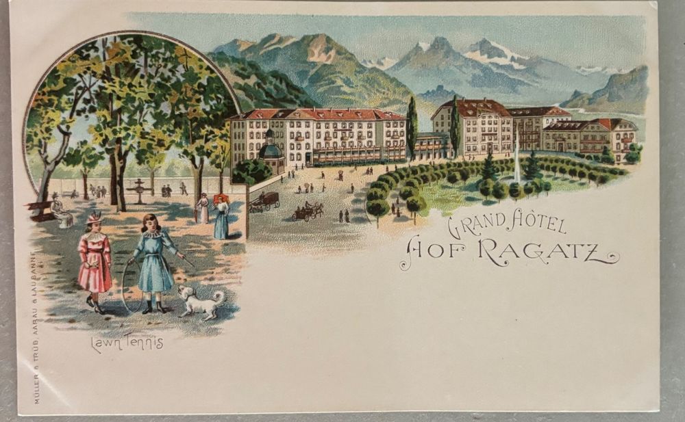 Grand Hotel Hof Ragatz, Litho, Bad Ragaz (Gebraucht) in Frauenfeld für ...