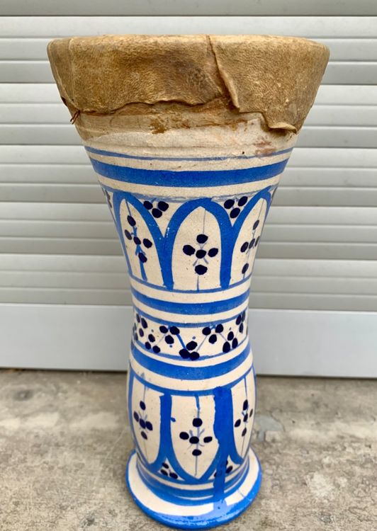 Superbe TAARIJA tambour céramique darbouka marocain ancien (D'occasion ...