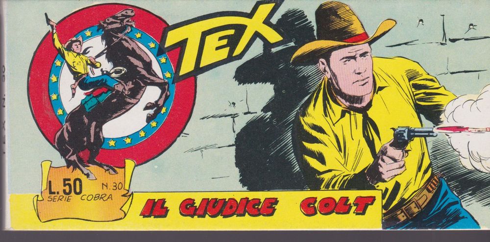 Italian comic strip TEX SERIE COBRA # 30 1966 GIUDICE COLT (Gebraucht ...
