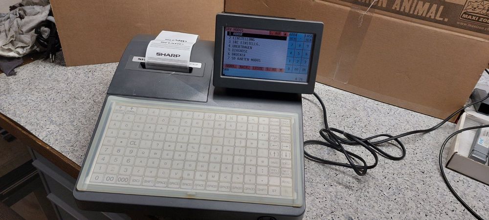 Kasse Restaurant Sharp UP-810F POS Terminal Registrierkasse (Gebraucht ...