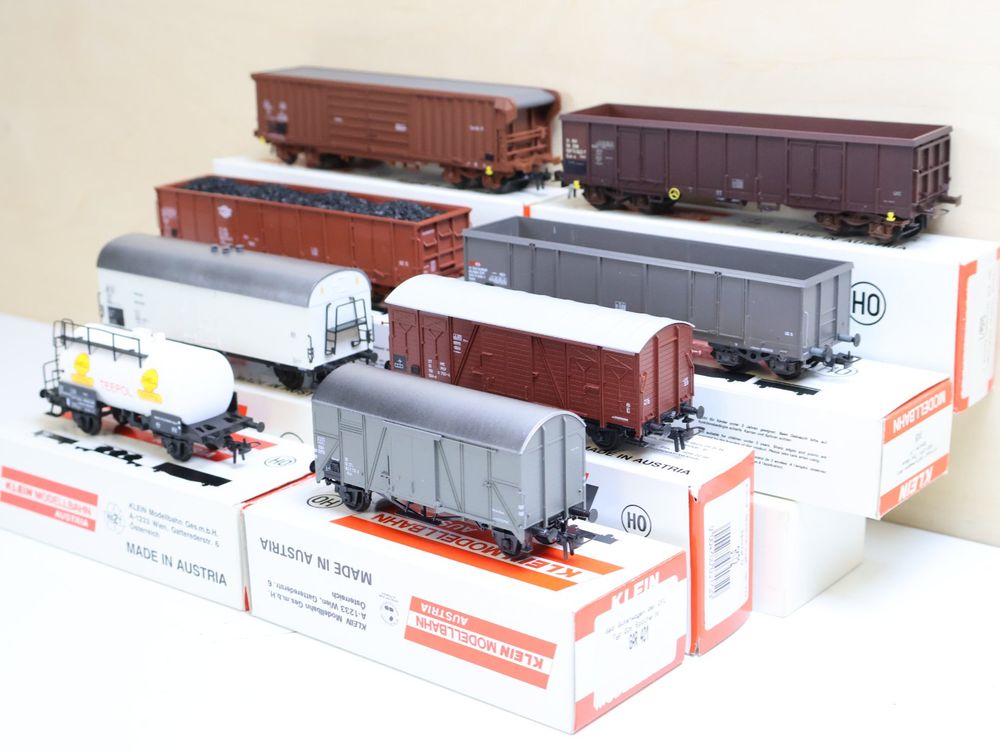 Klein Modellbahn 8 x Güterwagen H0 - schöne Modelle (Gebraucht) in ...