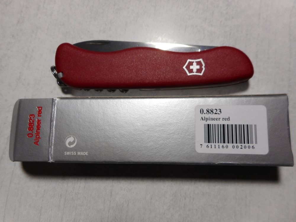 Victorinox Alpineer rot slide-lock 0.8823 (Neu und originalverpackt) in ...