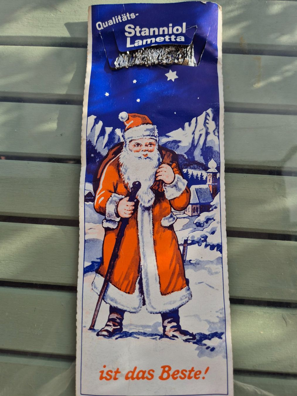 Alte Stanniol Lametta Packung mit Weihnachtsmann Motiv! (Neu (gemäss ...