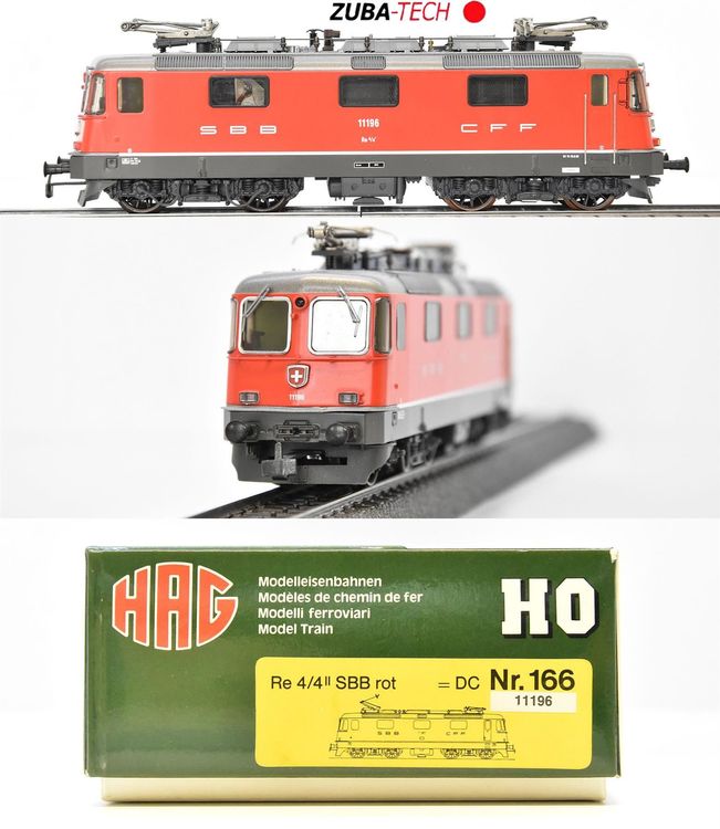 HAG 166 E-Lok Re 4/4 II SBB H0 GS Analog (D'occasion) à St. Gallen pour CHF 161 – avec livraison ...