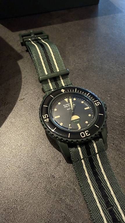 Blancpain x Swatch Scuba Fifty Fathoms "Green Abyss" (Neu (gemäss ...