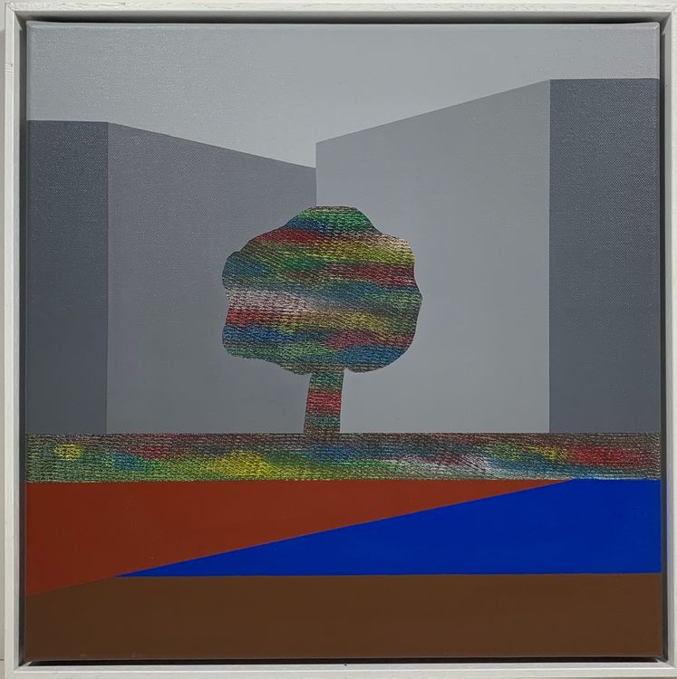 Beat Julius Müller Urbane Landschaft Gemälde | Kaufen auf Ricardo