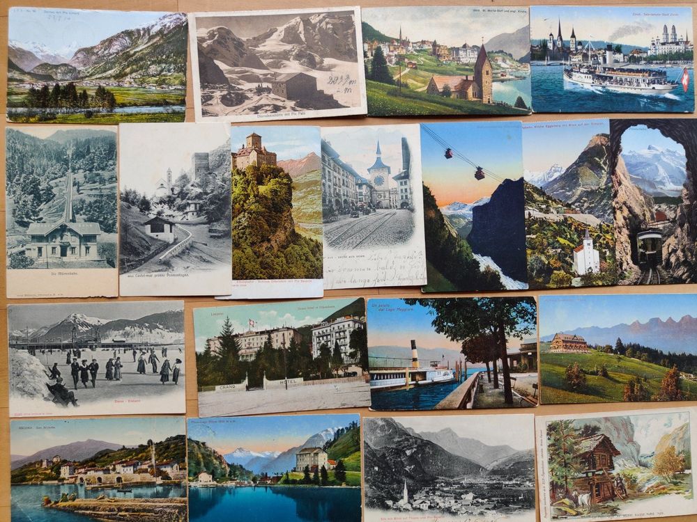 Lot 300 kleinformatige alte Ansichtskarten (Gebraucht) in für CHF 90 ...
