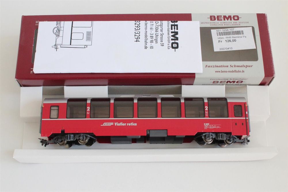 Bemo RhB 3294 107 B 2507 Panoramawagen | Kaufen auf Ricardo