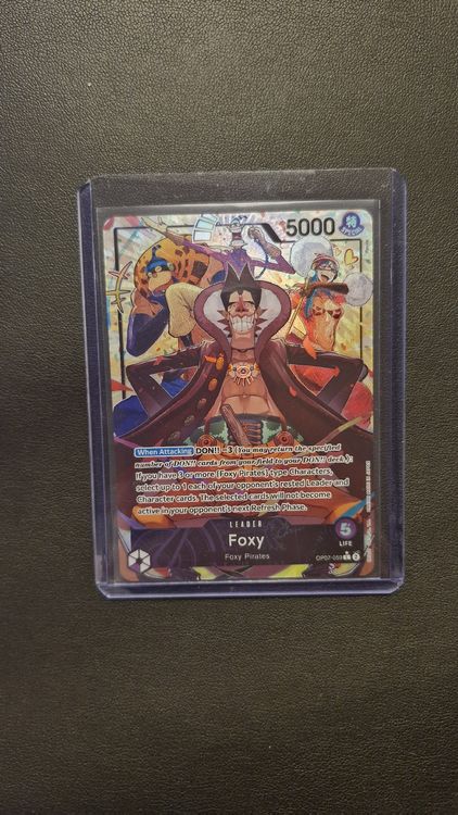 One Piece TCG Foxy OP07 Leader Card Mint Condition (Neu (gemäss ...