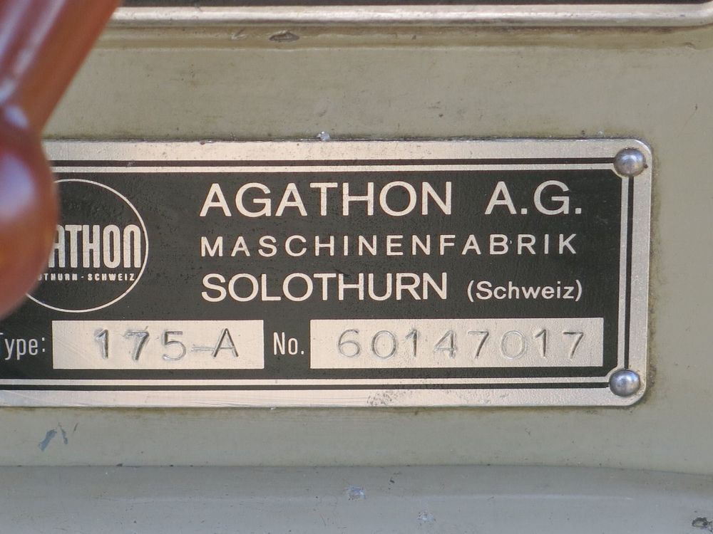 Agathon 175-A mit Spez Zubehör Schaublin | Kaufen auf Ricardo