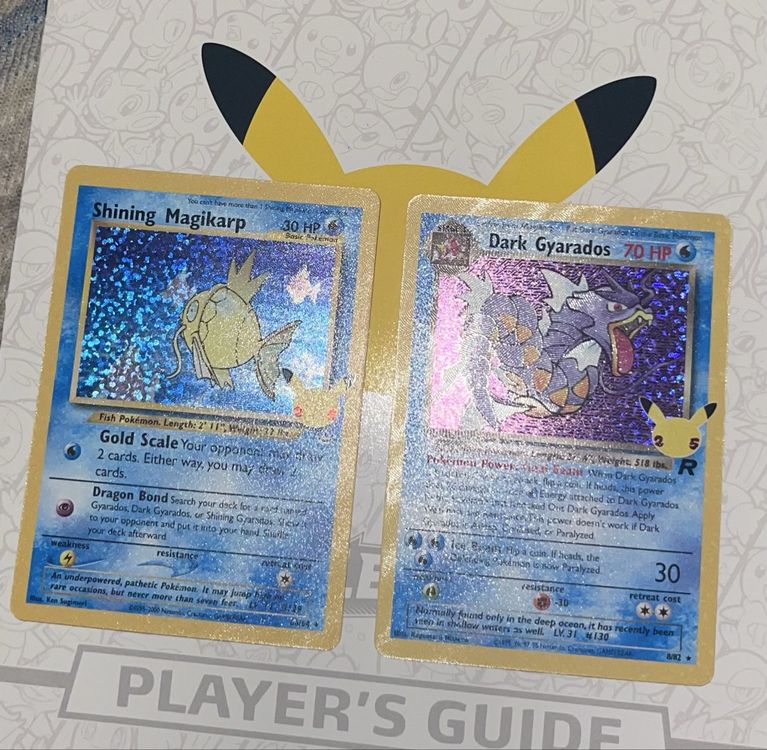 Shining Magikarp & Dark Gyarados MINT Pokemon Celebratio (Neu (gemäss ...