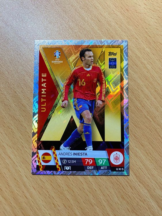 Topps Match Attax Euro 2024 Ultimate Andrés Iniesta (Neu (gemäss ...