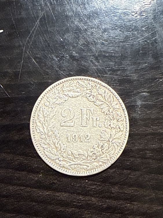 2 Franken 1912 Silber (Gebraucht) in Gurmels für CHF 8.3 – mit Lieferung auf Ricardo kaufen