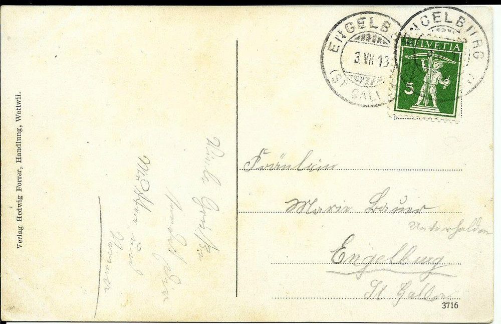 Ak Wattwil Gasthof Bier Brauerei Toggenburg 1913 Kaufen Auf Ricardo