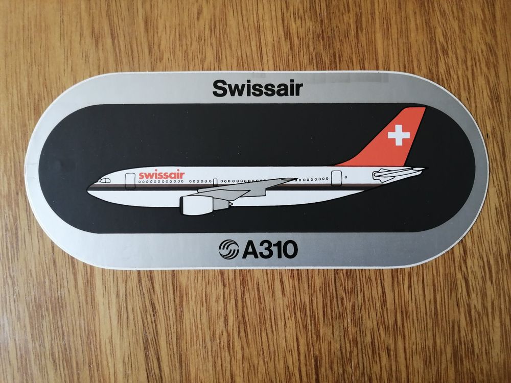 Swissair Airbus A310 Sticker / Kleber (Gebraucht) in Aesch BL für CHF 4 ...