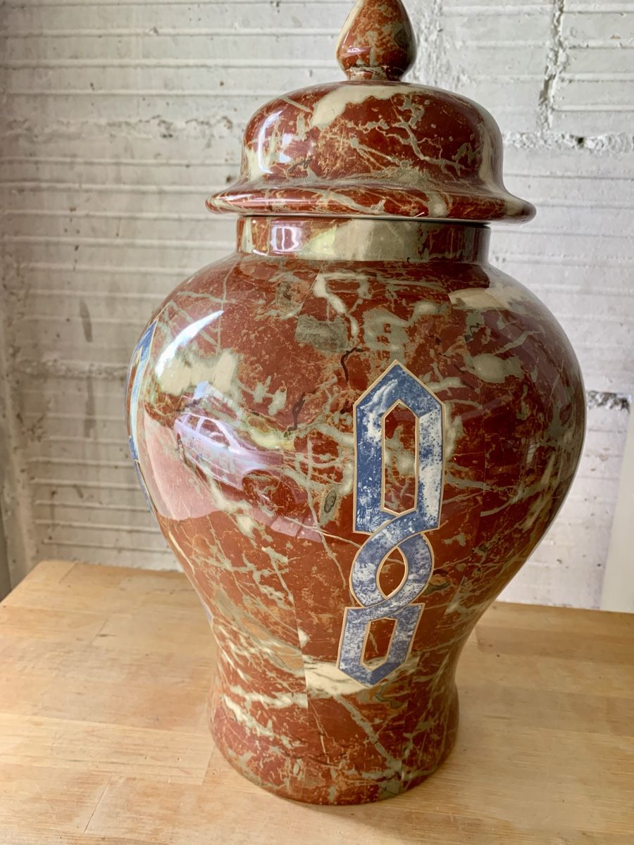 Dekorative Vintage Keramik Vase mit Deckel, Top Zustand! (Gebraucht) in ...