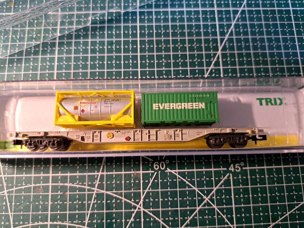 Minitrix, Containerwagen mit 2 Containern | Kaufen auf Ricardo