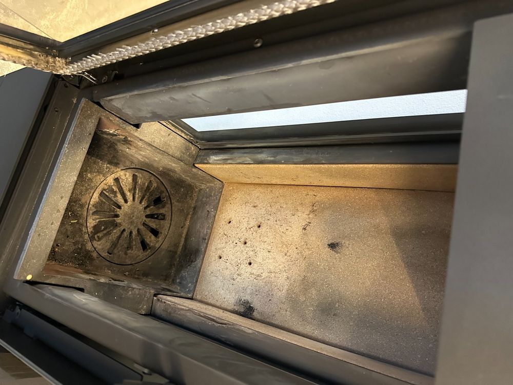 Schwedenofen Hase Sendai 155/3-seitige Feuersicht, Anthrazit (Gebraucht ...