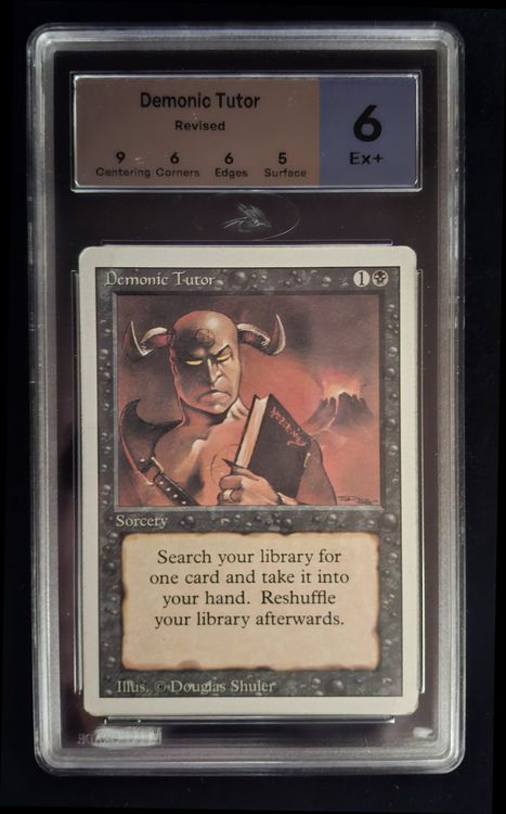 Magic The Gathering - Demonic Tutor - 1994 - Revised - 6 Ex+ (Gebraucht ...