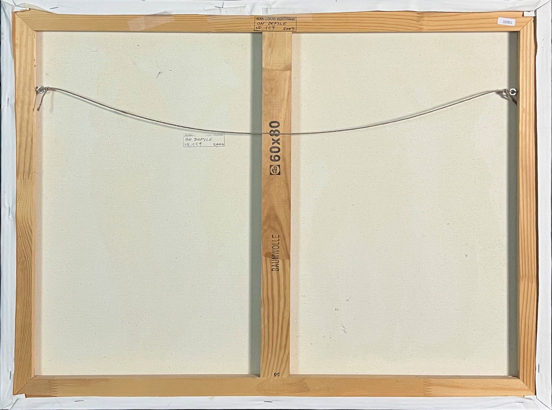 Jean-Louis Bertrand. On défilé, 2004. Öl auf Leinwand (Gebraucht) in ...