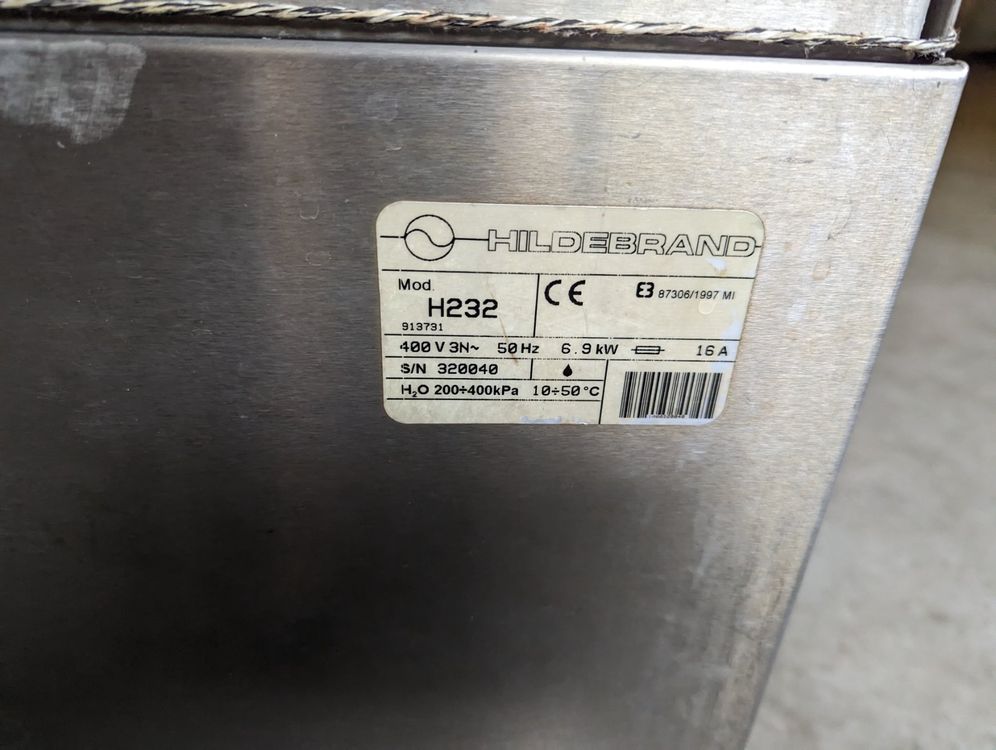 Gastro Geschirrspülmaschine Hildebrand H232 | Kaufen auf Ricardo