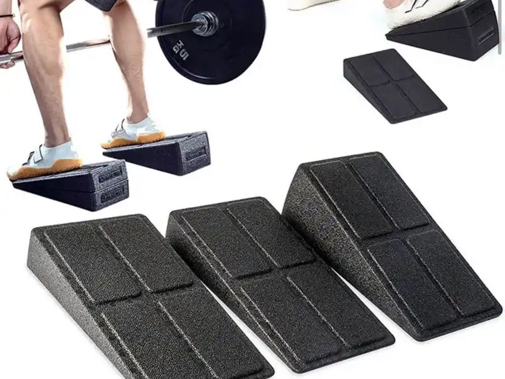 Set Yoga 🧘 Bricks Squat Wedge Blocks Slant Board Adjustable (Neu und ...